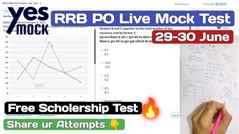 Yes Mock RRB PO Live Mock Test 29 June Share Score How To