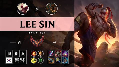 Lee Sin Top Vs Cassiopeia Kr Grandmaster Patch 1413 Youtube