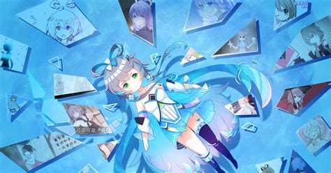 洛天依 坠入那片纯蓝 自变量xのイラスト Pixiv