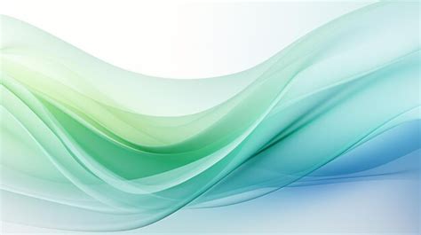 Abstract Blue And Green Pastel Color Wave Background Premium Ai