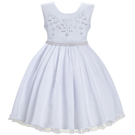 vestido Infantil Batizado Comunhão Daminha Festa Elo