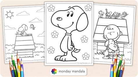 32 Peanuts And Snoopy Coloring Pages Free Pdf Printables