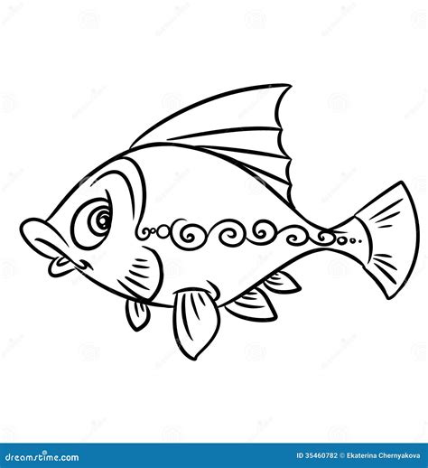 Fish Pattern Coloring Stock Illustrations 6309 Fish Pattern Coloring