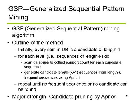 Sequential Pattern Mining 1 Outline What