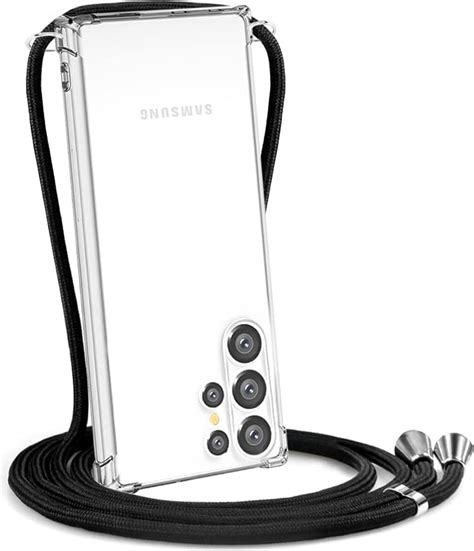 Samsung Galaxy S23 Ultra Hoesje Met Koord Transparant Siliconen