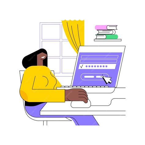 Premium Vector Class Access Code Isolated Cartoon Vector Illustrations