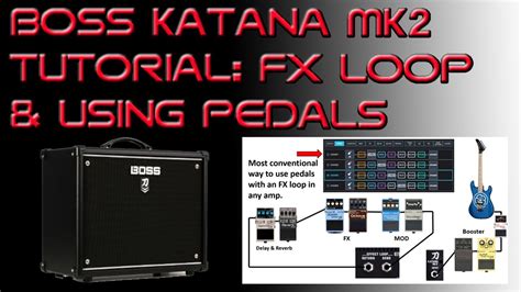 Boss Katana MK 2 Effects Loop Settings Signal Chain Using Pedals