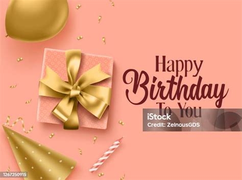 생일 벡터 배경 템플릿입니다 축하 초대 장 우아한 파티 요소 디자인과 메시지에 대한 오렌지 빈 공간에서 생일 인사말 텍스트