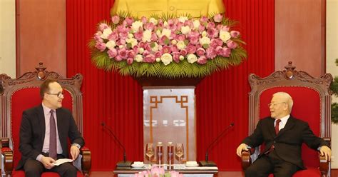 阮富仲总书记会见俄罗斯驻越大使贝兹德科 Vietnam Vietnamplus
