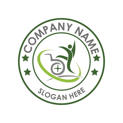 Premium Vector Disability Service Logo Or Icon Design Vector Image