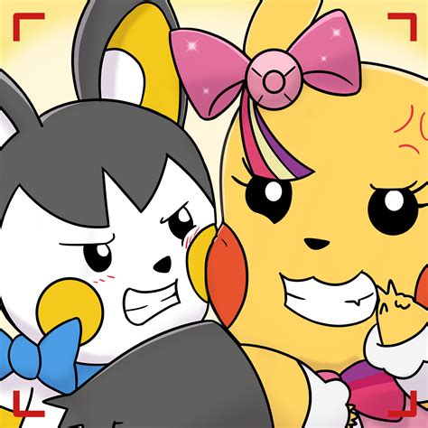 Emolga And Pikachu