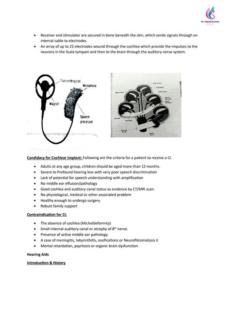 Solution Cochlear Implant Vs Hearing Aid Studypool