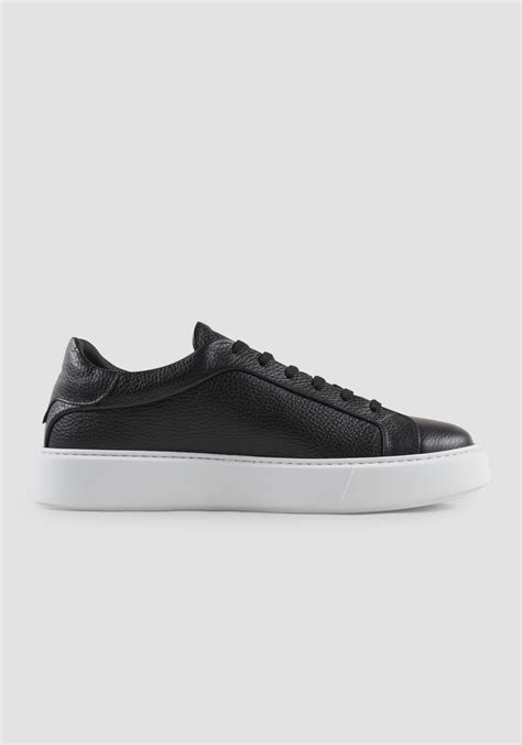 ZAPATILLA BAJA ARTEM DE CUERO 100 CON PLACA DEL LOGOTIPO Antony Morato