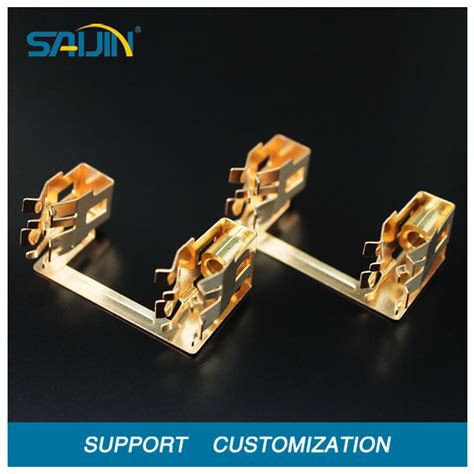 Electrical Switch Brass Contact Terminal Component Stamping Part Metal Copper Socket Part For