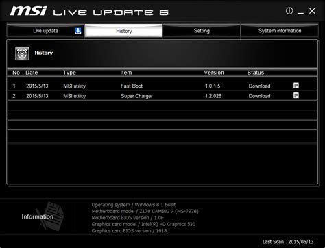 Live Update 6 Manual MSI USA