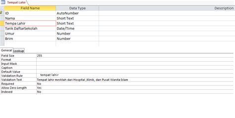 Kvks Menentukan Validation Rule Dan Validation Text Berdasarkan Kajian Kes