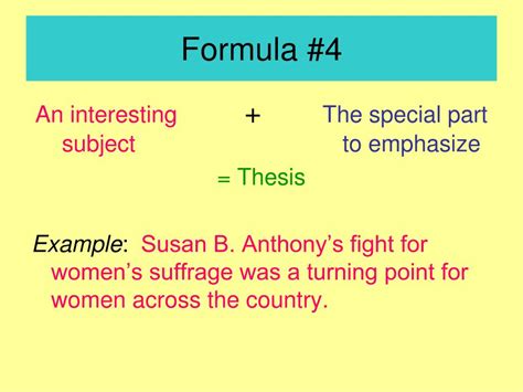 Ppt Writing A Thesis Statement Powerpoint Presentation Free Download
