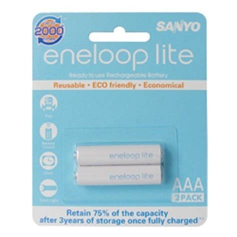 Eneloop Lite Aaa 2 Pack 600 Mah Battery Lazada