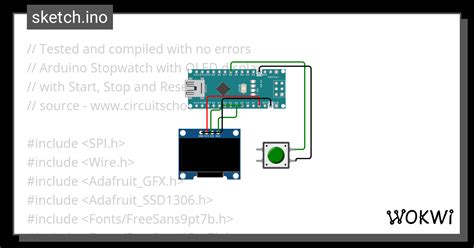 Stopwatch Wokwi ESP32 STM32 Arduino Simulator