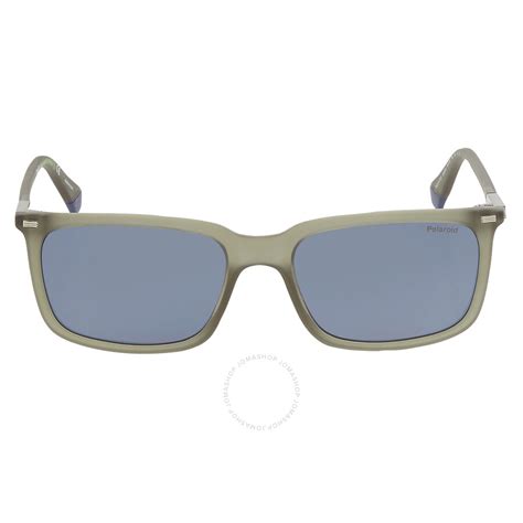 Polaroid Core Polarized Blue Rectangular Mens Sunglasses Pld 2117s
