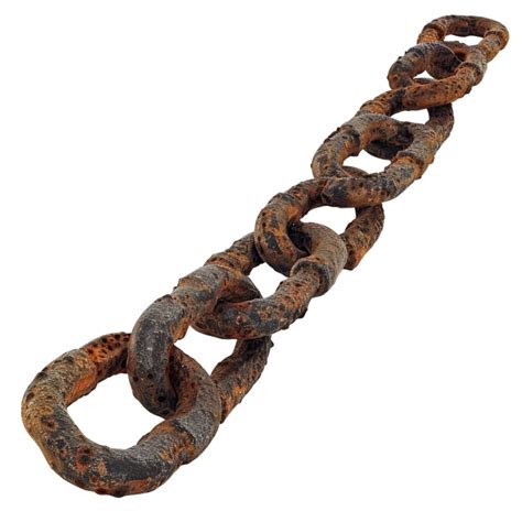 Old Rusty Iron Chain Isolated On Transparent Background 52308011 PNG
