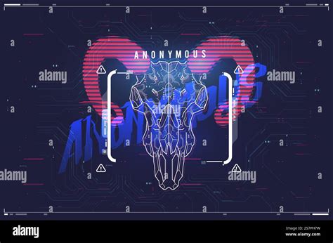 Tech Abstract Poster Template With Hud Elements Cyber Culture Modern Flyer For Web And Print