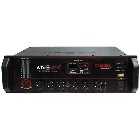 Pa Amplifier 650 Watt Inbuilt Digital Player Model Ati 650usb Pa