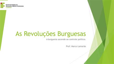 As Revoluções Burguesas Ppt