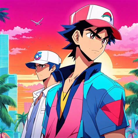 Kukui And Ash Miami Vice By Amournascarlover9225 On Deviantart