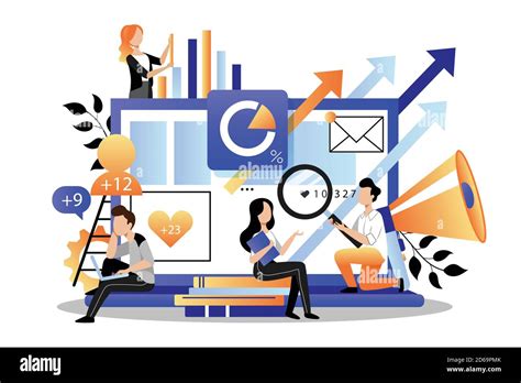 Team Of Business Marketers Analyzes Data Develops Product Promotion