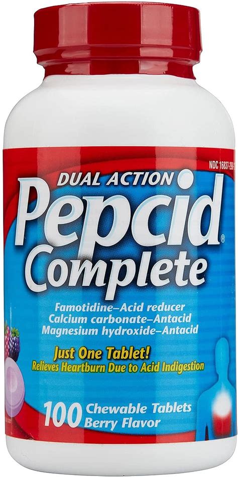 Pepcid Complete Berry Flavor 100 Chewable Tablets 50ct