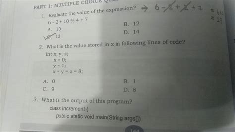 What Is The Value Stored In X In Following Lines Of Code Int Xyzx0y
