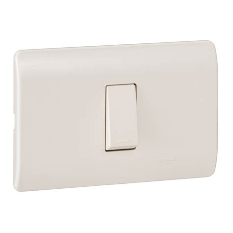 Interruptor Unipolar Simple Beige Genesis Completo Dielectric