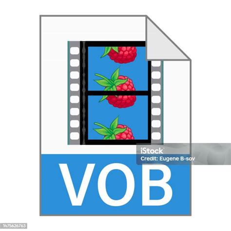 Desain Datar Modern Ikon File Ilustrasi Vob Untuk Web Ilustrasi Stok