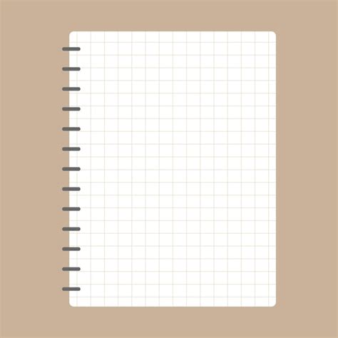 Premium Vector Grid Square Blank Handwritten Notebook