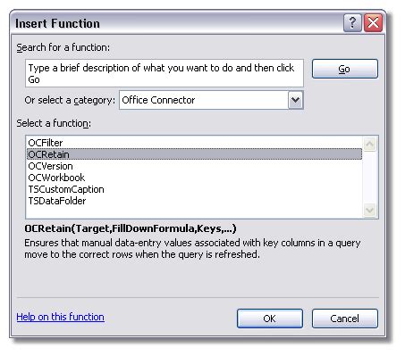 Insert Function And The Formula Bar
