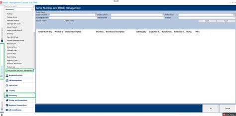 Serial And Batch Management