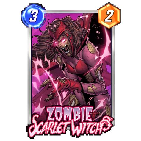 Zombie Scarlet Witch Marvel Snap Cards