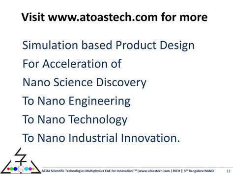 multiscale and multiphysics modeling for industrial nanotechnology