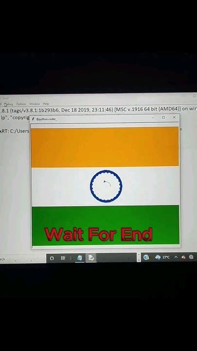 Can You Create Lndian Flag Using Pythonytshorts Shorts Coding
