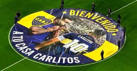 Así Fue El Homenaje A Tevez En Su Regreso A La Bombonera Plaqueta