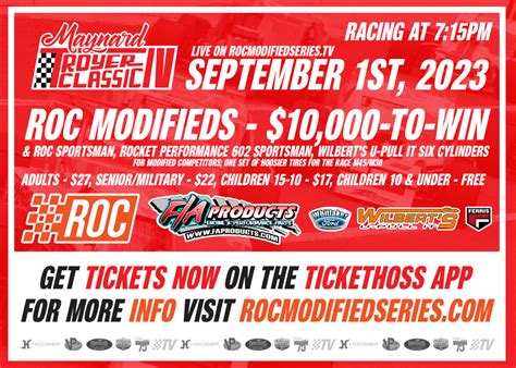 Advance Tickets Now On Sale For The 10 000 To Win F A Products Maynard