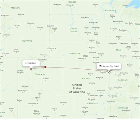 All Flight Routes From Kansas City To Vail Mci To Ege Flight Routes