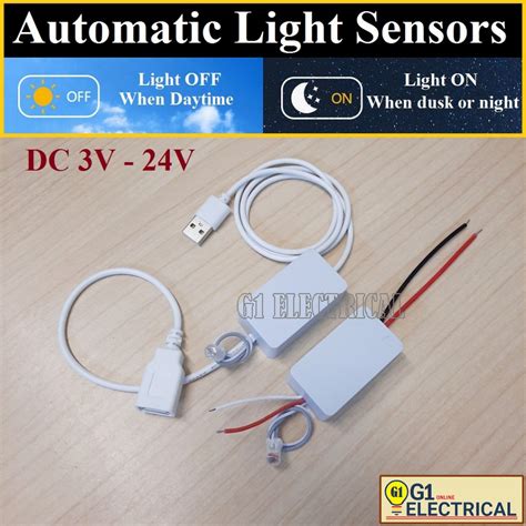 Automatic Night Light Sensor 3V 24V DC LED Light Control Sensors Switch Shopee Malaysia