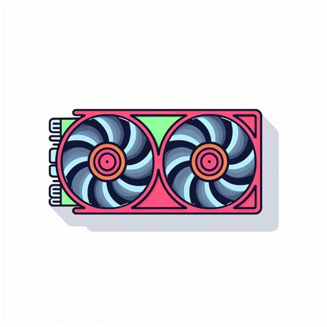 Gpu Icon Technology And Computer Symbol Art Logo Illustration Premium