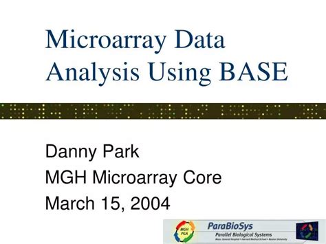 Ppt Microarray Data Analysis Using Base Powerpoint Presentation Free Download Id