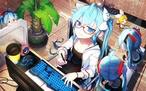 Ahoge Angry Artist Beverage Black Eyes Blonde Hair Blue Eyes