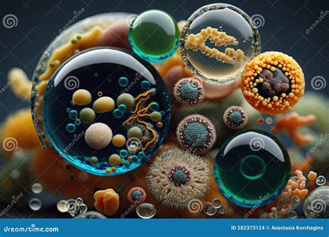 Various Viruses Microbes And Bacteria Types Of Microorganisms Under