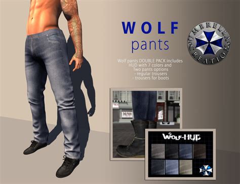 Second Life Marketplace Umbrella Wolf Pants Double Pack V1