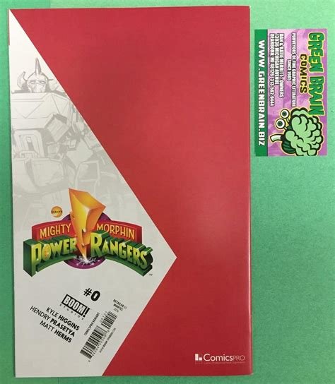 Power Rangers 0 Goni Montes Red Ranger Dragon Shield Comicspro Variant